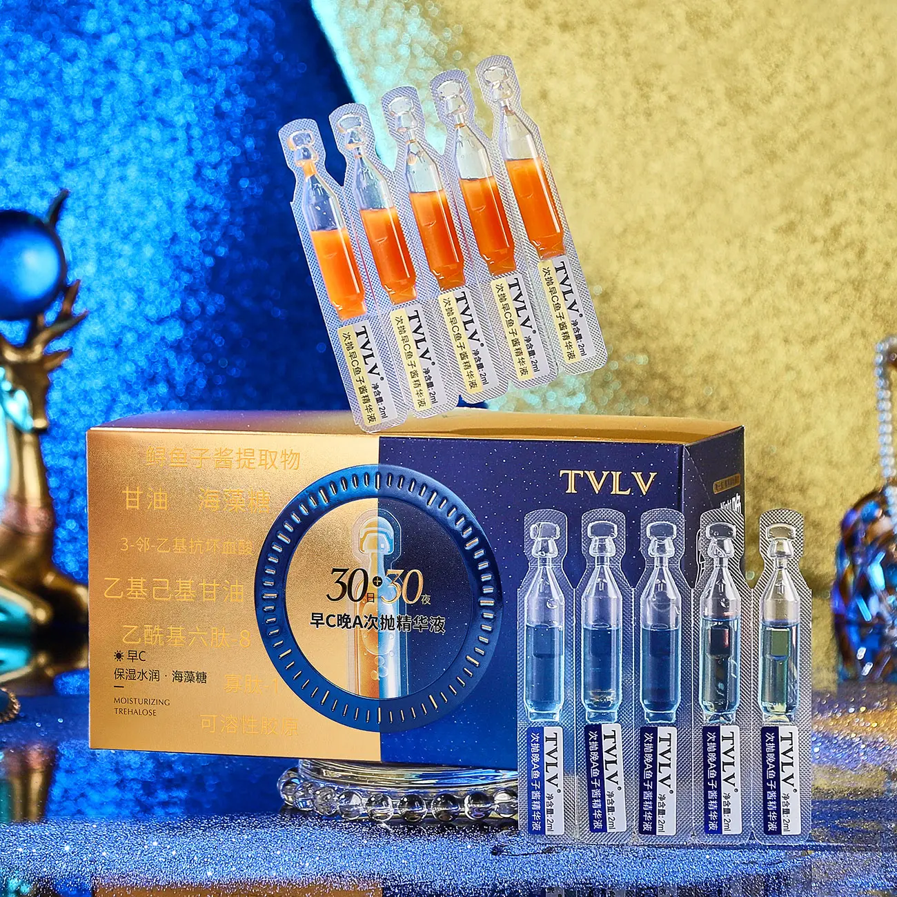 New Anti-wrinkle Light Line Morning Vit C Evening Vit A Serum for Home ...